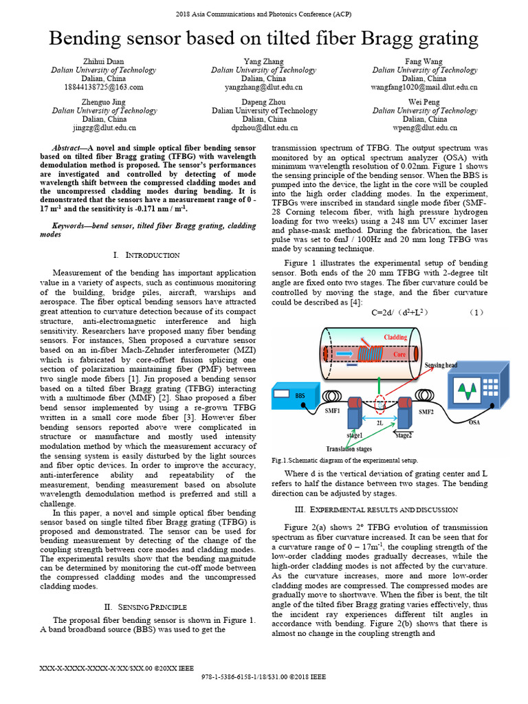 bending_sensor_based_fbg | PDF | Optical Fiber | Wavelength