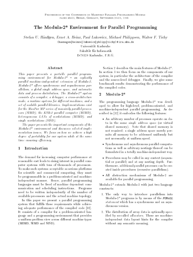 Haenssgen | PDF | Parallel Computing | Compiler