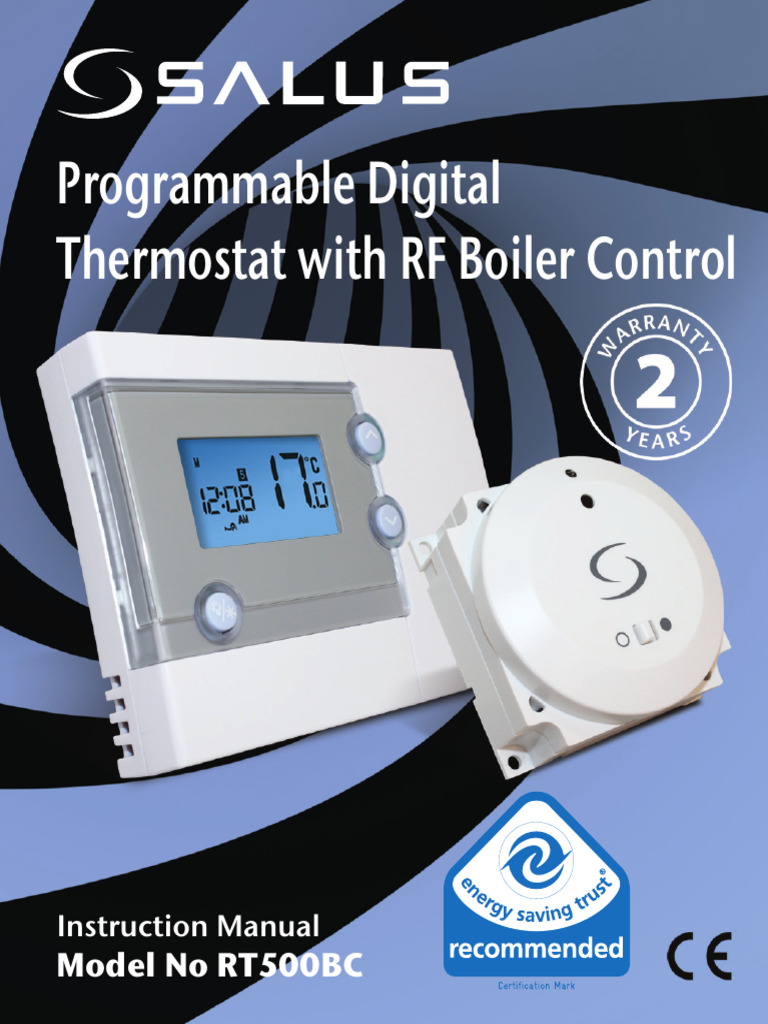 Salus RT500BC Boiler Control 039 No Crops | PDF | Thermostat | Switch