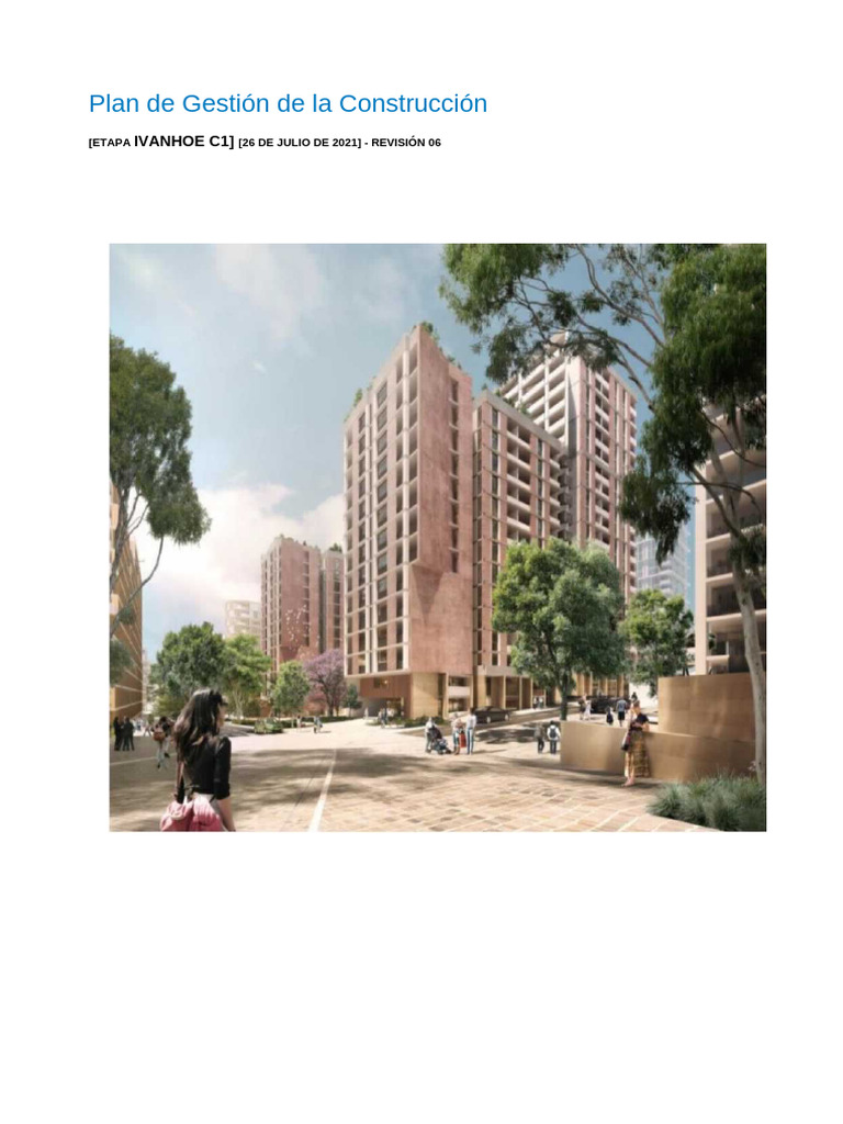 Plan de Gestión de Construcción - Edificio C1 | PDF | Calidad ...