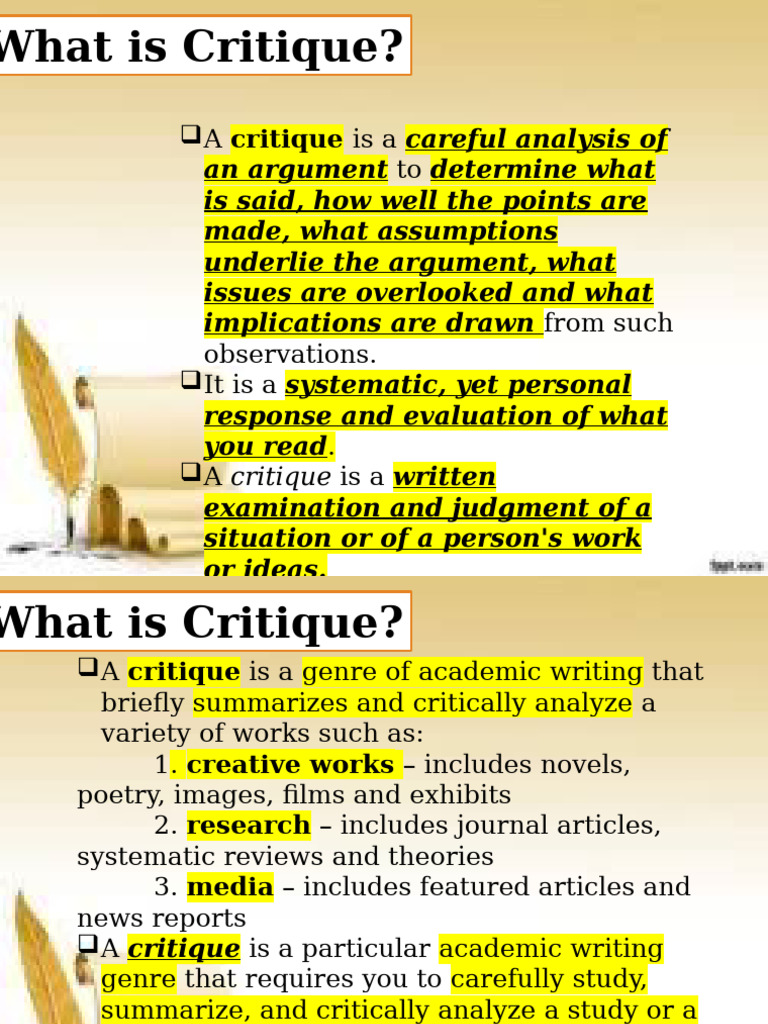 How to Write a Critique Essay Guide | PDF | Essays | Thought