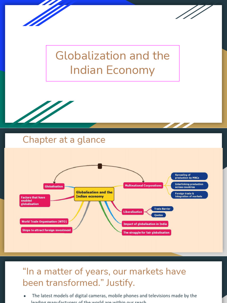 ? Globalization and The Indian Economy | PDF | World Trade Organization ...