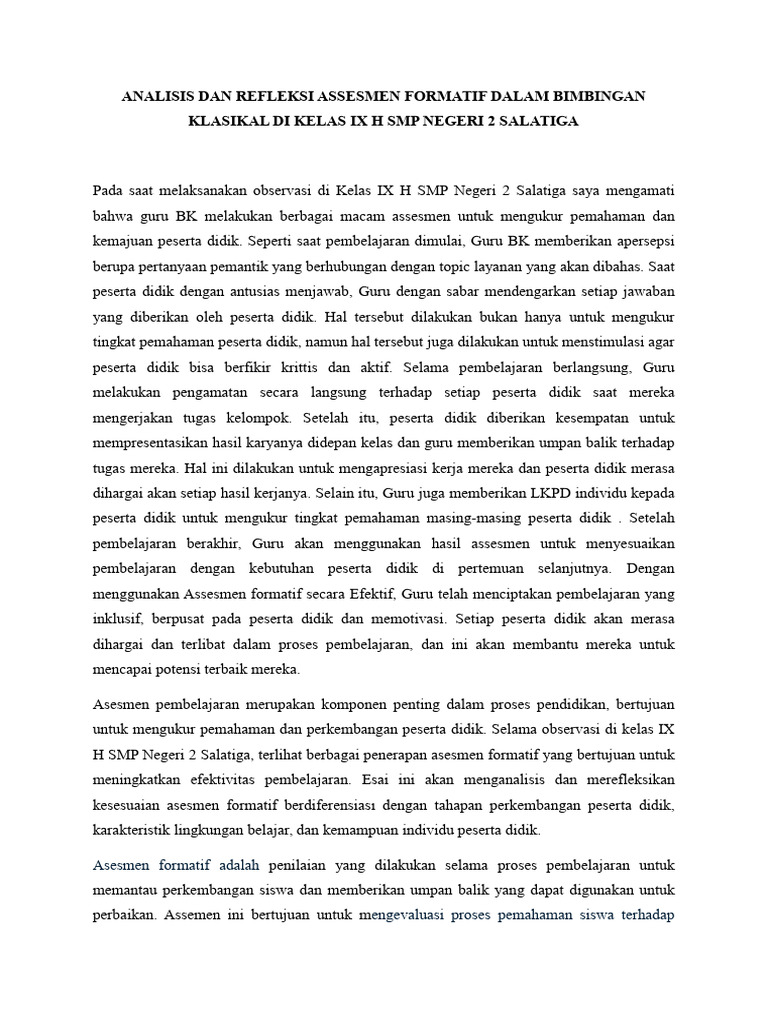 UAS Pemahaman Peserta Didik | PDF