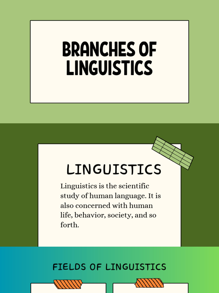 Branches of Linguistics World Englishes | PDF | Linguistics | Language ...