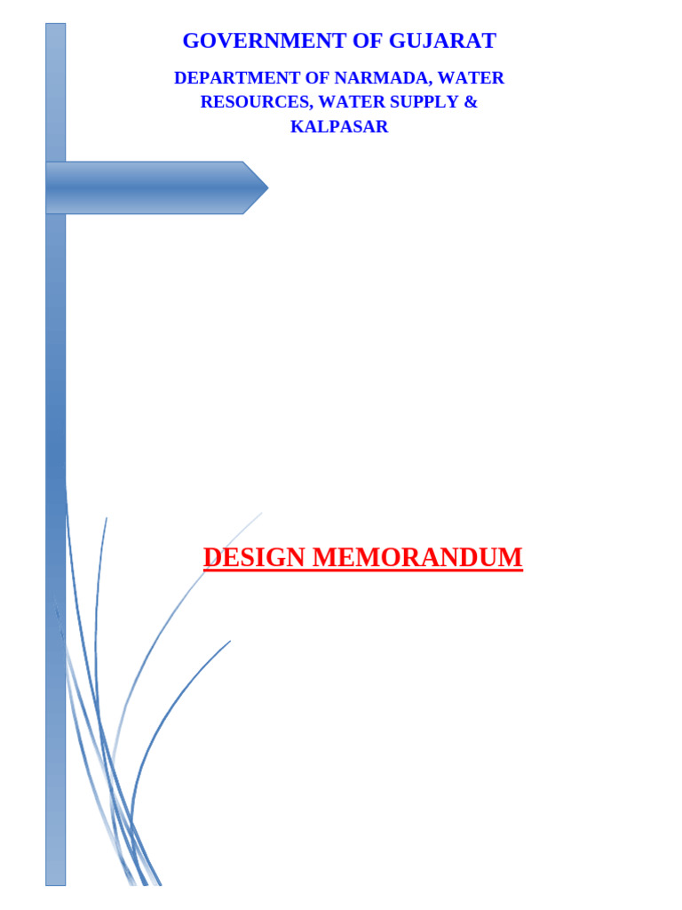 Design Memorandum For PINs and MIS | PDF | Crane (Machine) | Pump