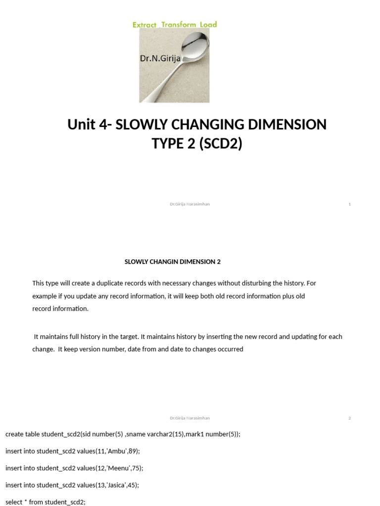 unit_4_-scd2 | PDF | Data | Information Retrieval