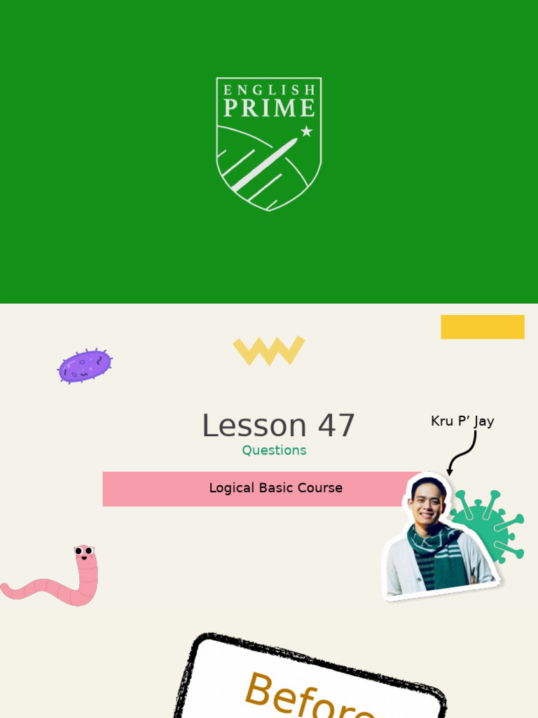 Logical Basic Lesson 49 Questions | PDF | Question | Verb