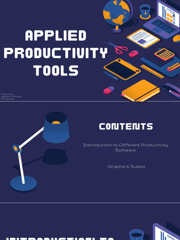 Topic 2 - Applied Productivity Tools | PDF | Software | Computing