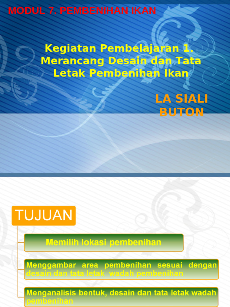 Materi Merancang Desain Dan Tata Letak Wadah Pembenihan Ikan | PDF