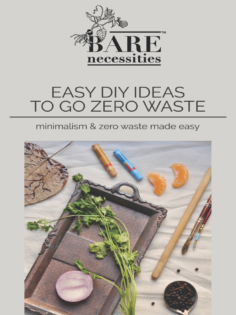 DIY Ideas To Go Zero Waste | PDF | Teaspoon | Sodium Bicarbonate