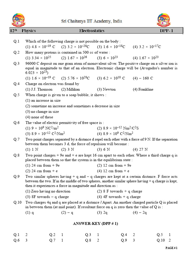 Merged DPP Phy | PDF | Electric Field | Force