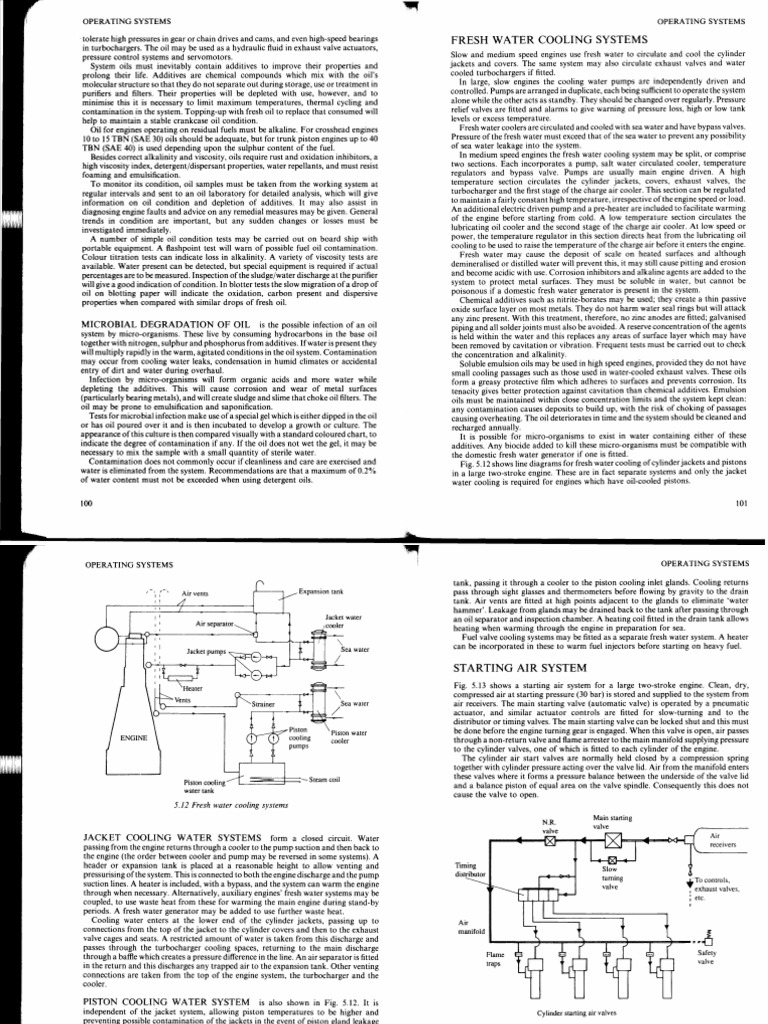 Jacket Cooling Water System | PDF | Valve | Engines