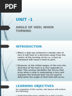 Ship Heel and Turning Dynamics | PDF | Force | Quantity