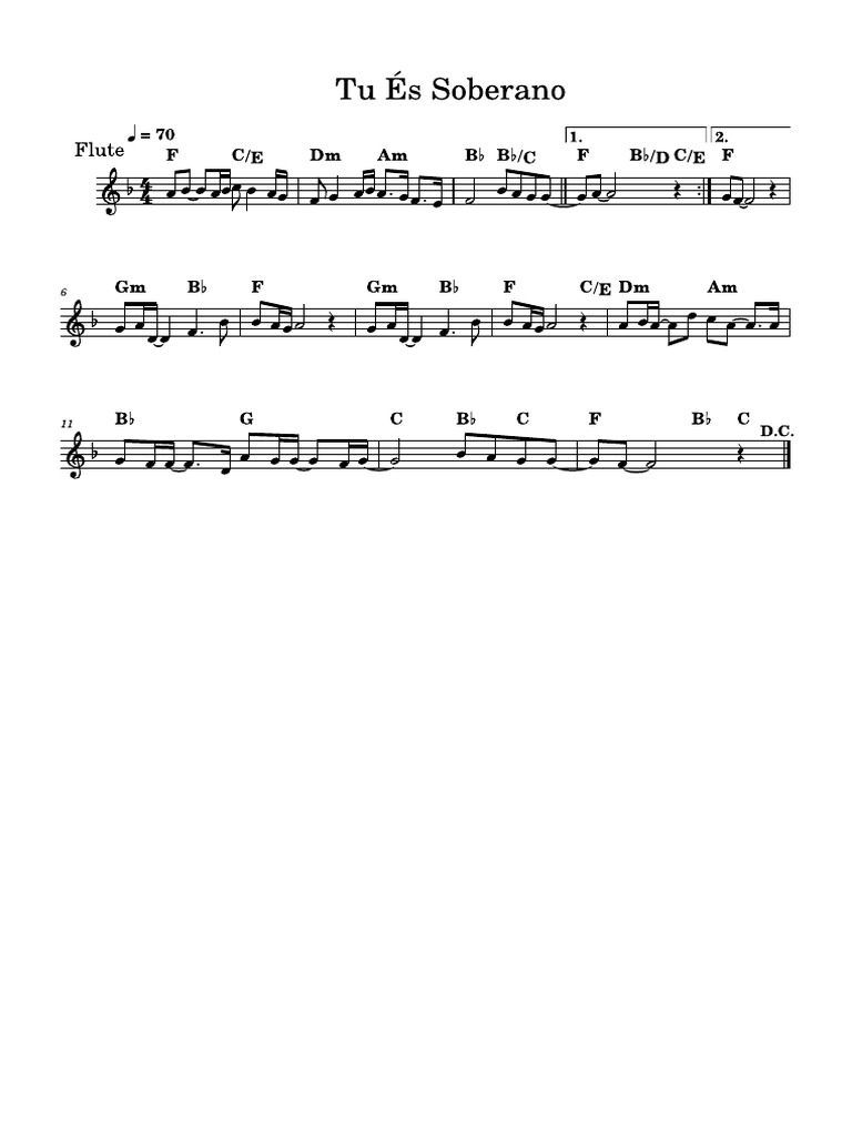 Tu És Soberano | PDF