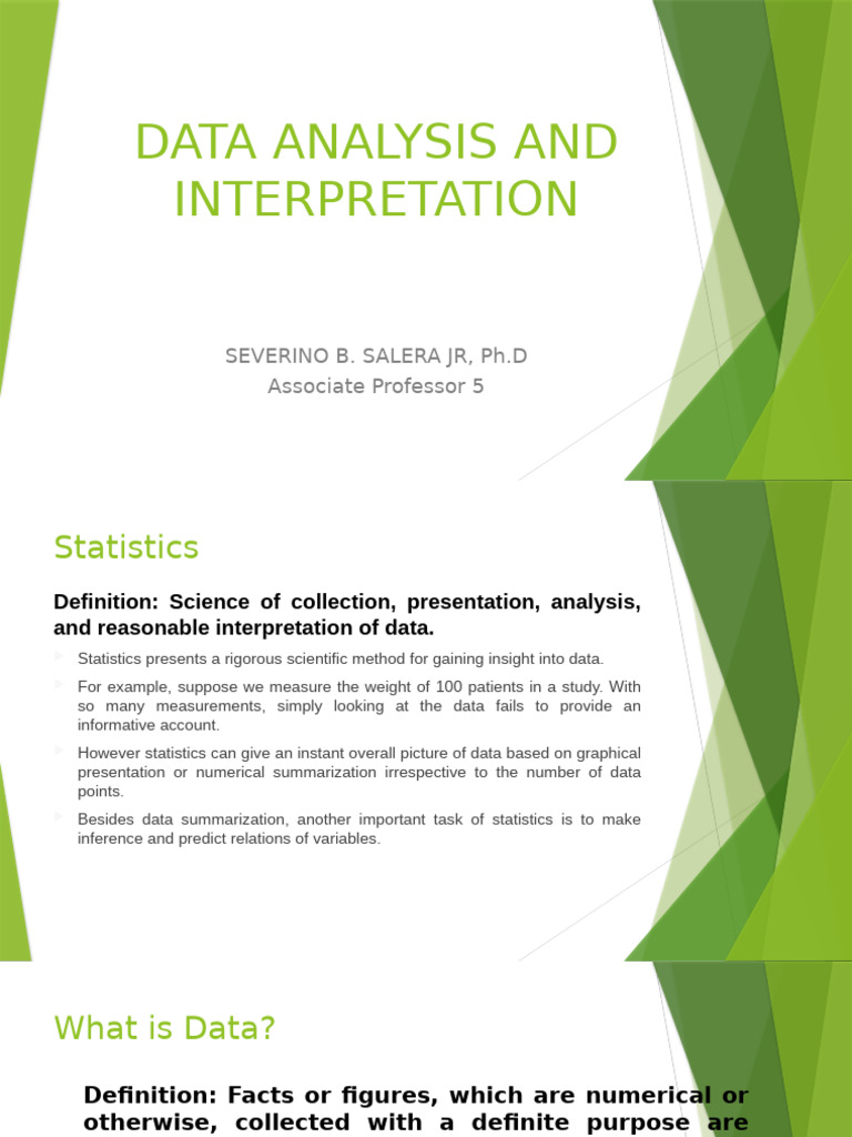 Data Analysis and Interpretation | PDF | Statistics | Regression Analysis
