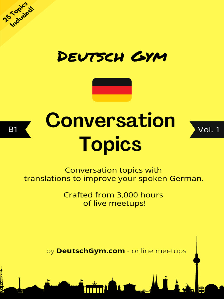 German B1 Conversation Topics Ebook | PDF