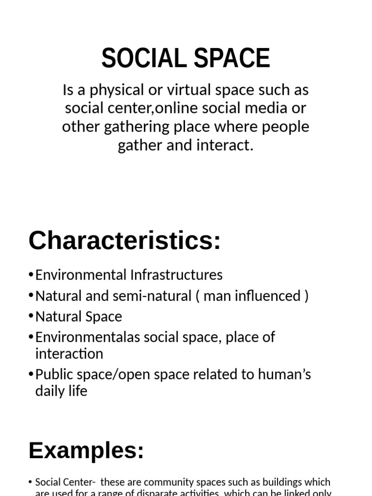 Social Space | PDF