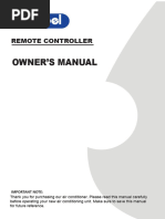 Senville Remote Control Manual | PDF | Air Conditioning | Remote Control