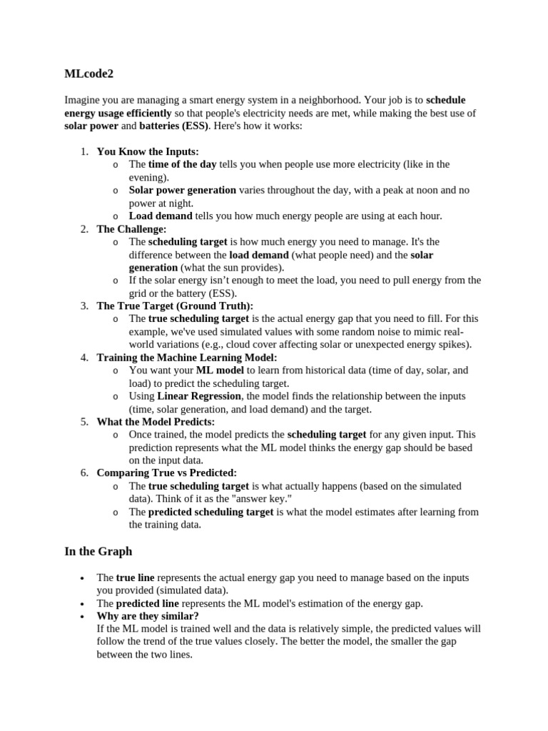 Code Explanation PDF Solar Power Electrical Grid