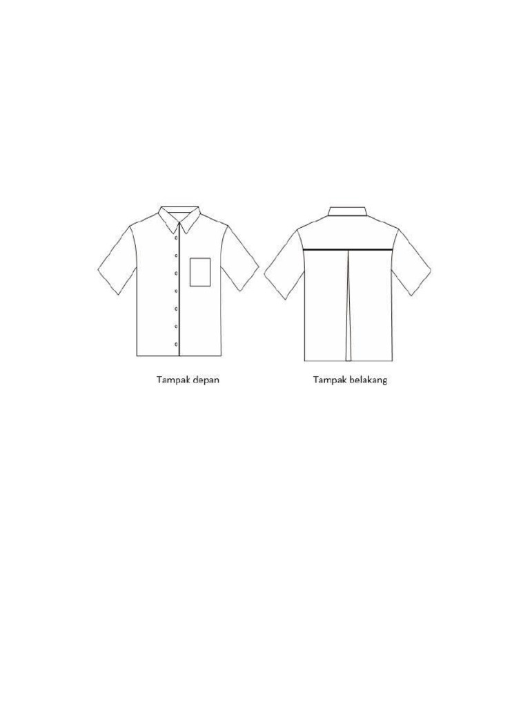 Sketsa Baju Laki - Laki Atasan | PDF