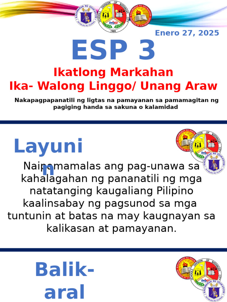 q3 Esp Week 8 Day 1 | PDF