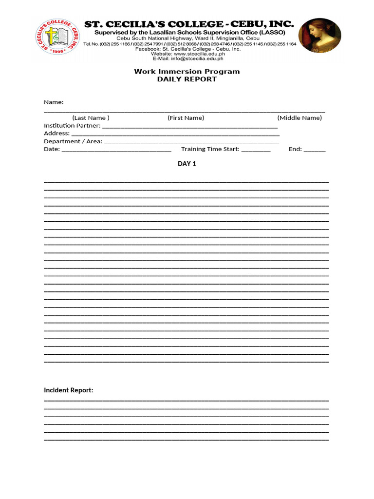 ABM-Work-Immersion-Daily-Report | PDF