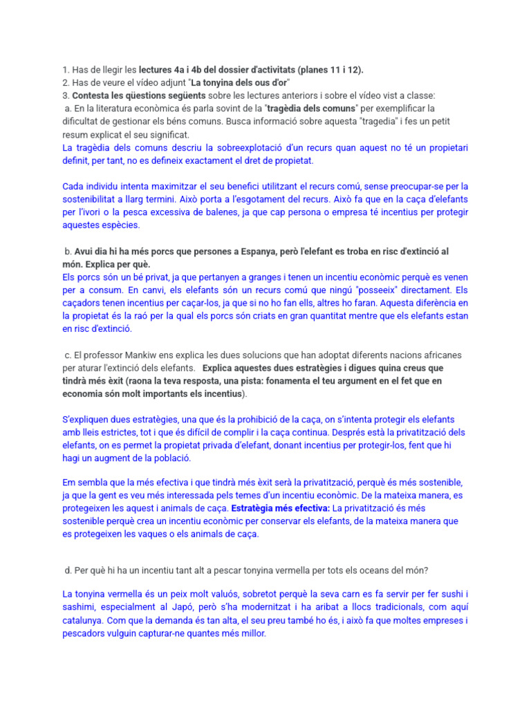 Béns Públics II - Els Béns Comuns. | PDF