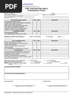 IP - Evacuation & Fire Drill Attendance Sheet | PDF