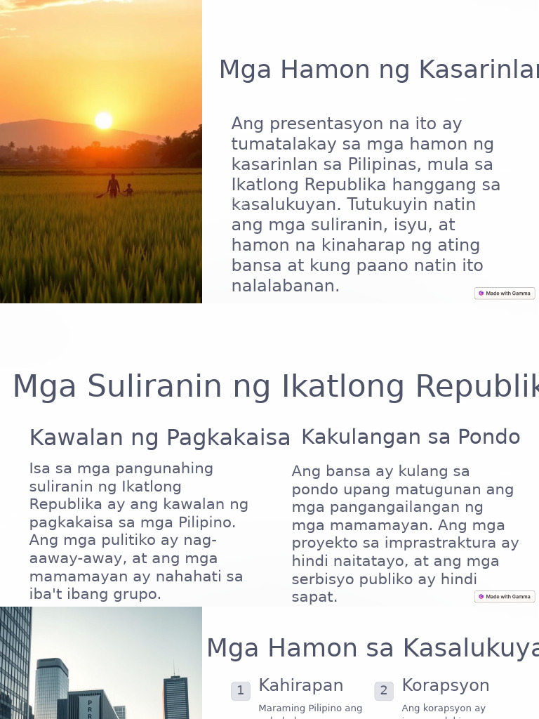 Mga Hamon NG Kasarinlan | PDF