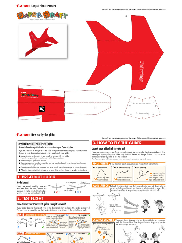 Paper Plane - CNT-0010660-01 | PDF | Glider (Sailplane) | Flap ...