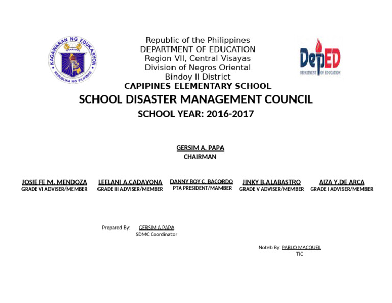 SDMC 2015-2016-COUNCIL | PDF