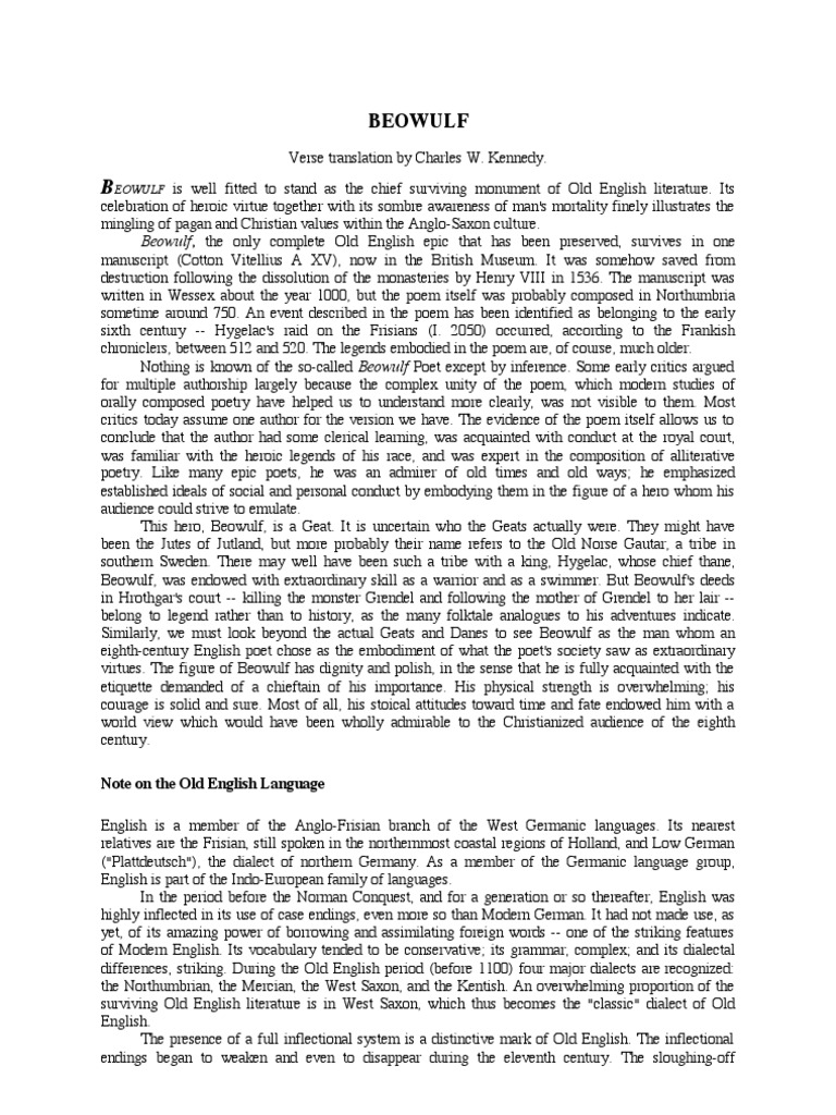 Beowulf | PDF | Beowulf | Geats
