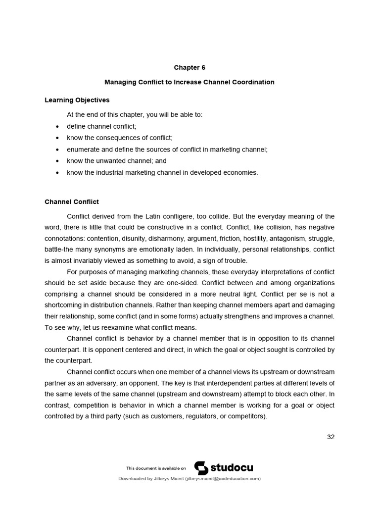 6-Managing-Conflict-to-Increase-Channel-Coordination | PDF | Mediation ...
