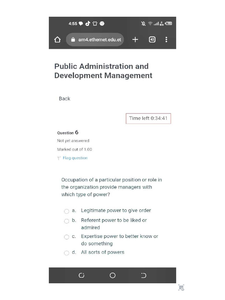 Model Exam For PADM Students | PDF