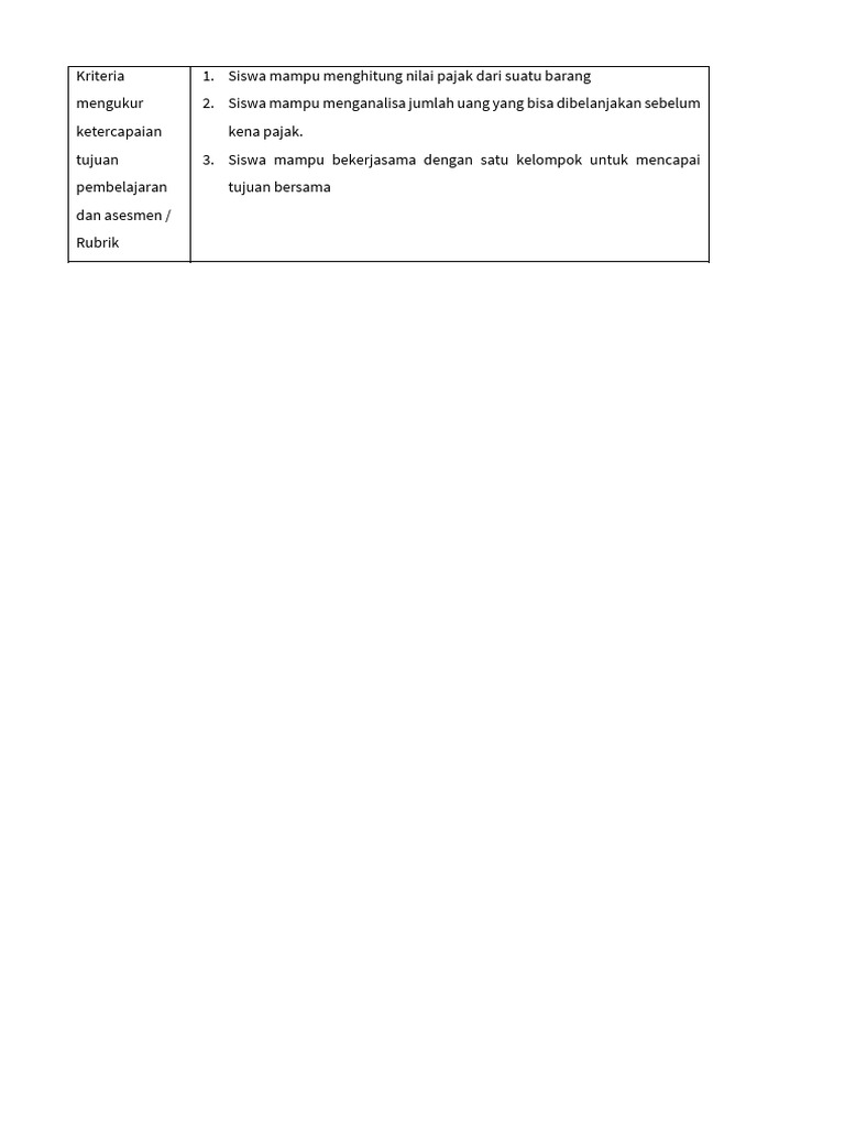 Keterampilan Pajak dan Kerjasama | PDF