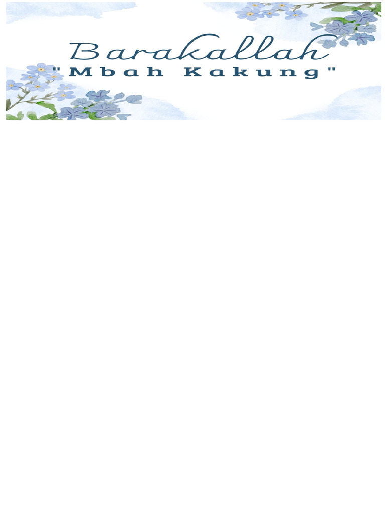 Dari: Kak Ety: From: Nanda Cemilanunna | PDF