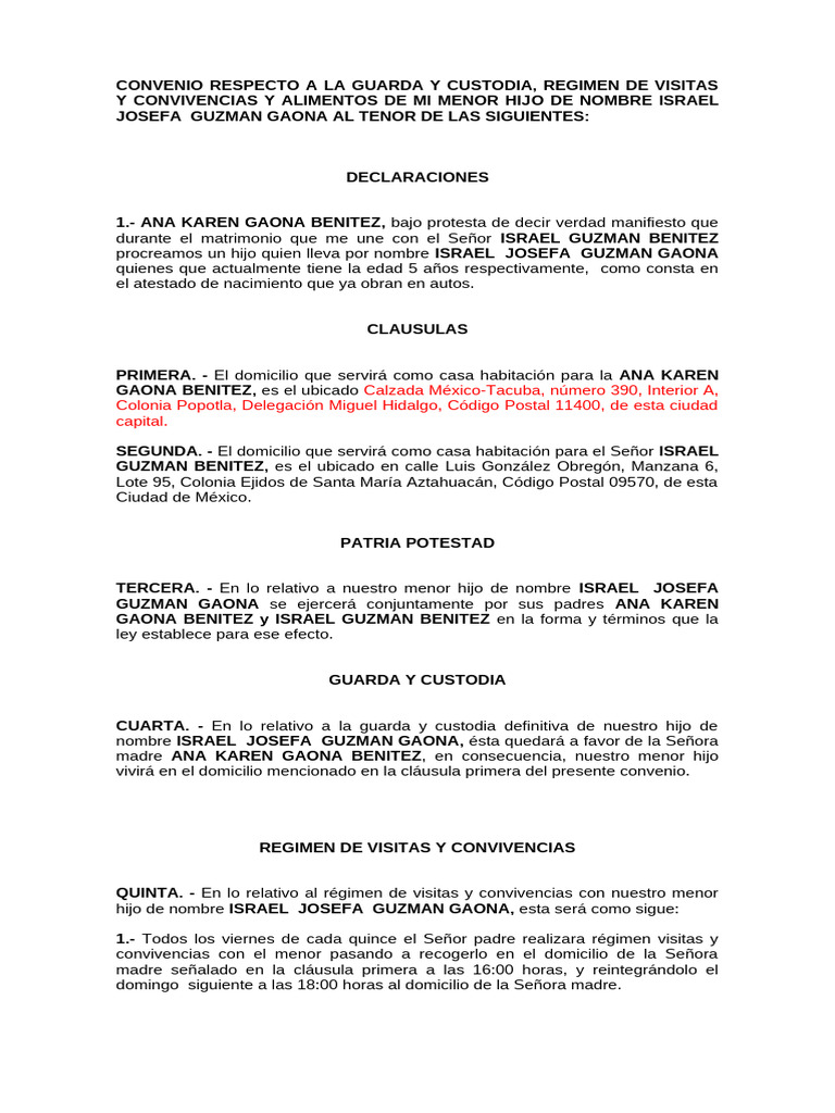 Convenio Gaona | PDF