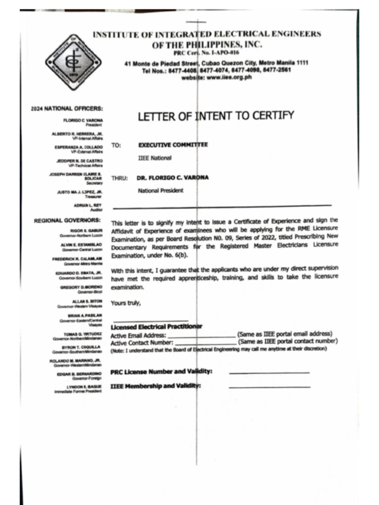 Letter To Certify | PDF