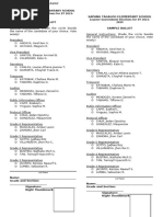 official Ballot 2025-2026 SELG | PDF | Voting | Political Corruption