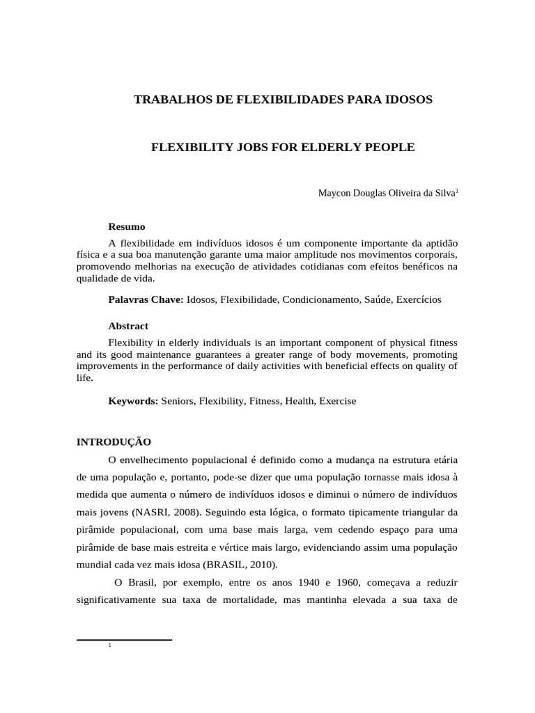 Modelo de Paper - 2019 - Revisado | PDF | Flexibilidade (anatomia ...