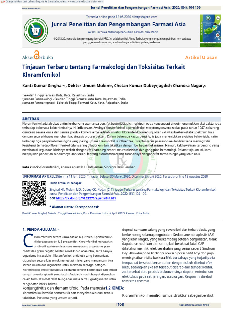 Journal Translate | PDF