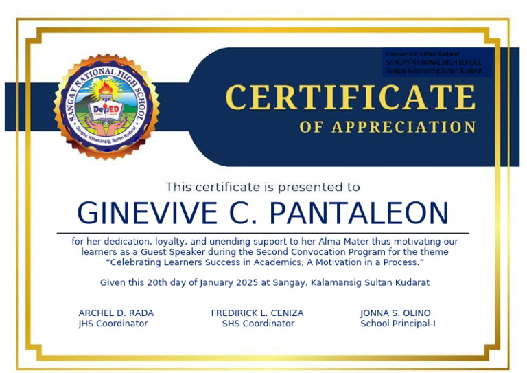 Final Certificate | PDF