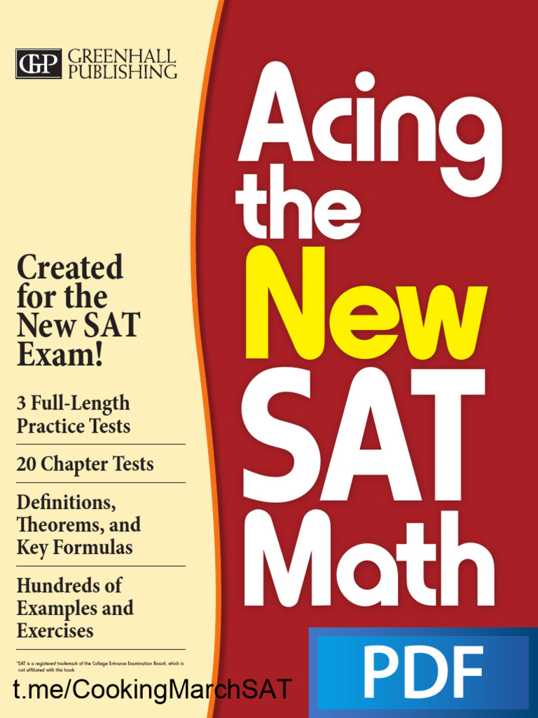 Acing The New SAT Math PDF Book @CookingMarchSAT | PDF | Factorization ...