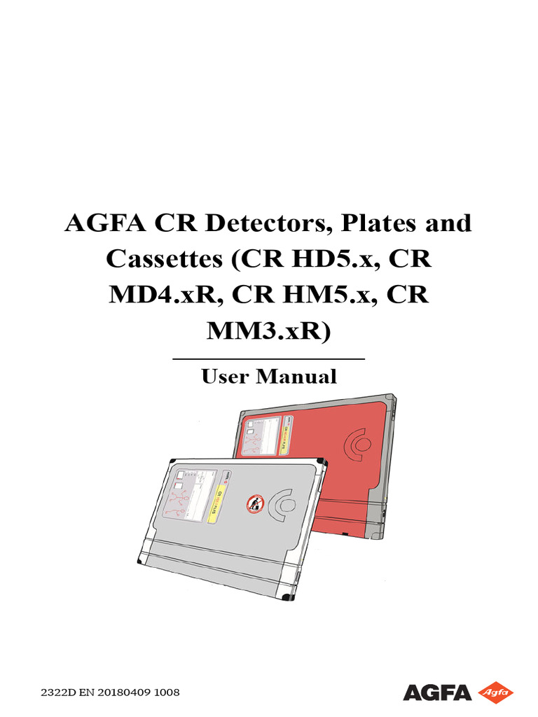 AGFA CR Detectors User Manual Guide | PDF | Waste | Hazardous Waste