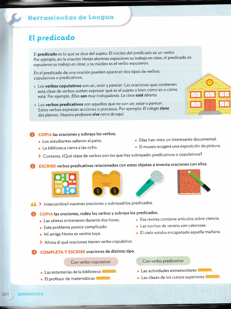 184-186 El Predicado | PDF | Predicado (Gramática) | Verbo