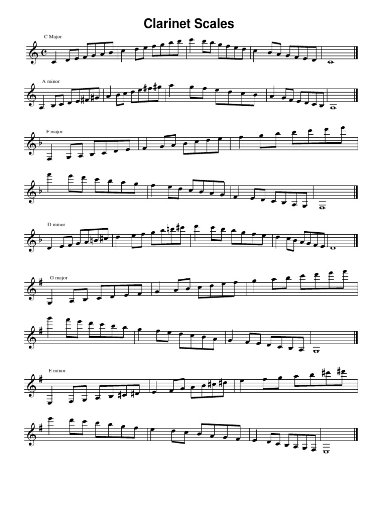 Clarinet Scales