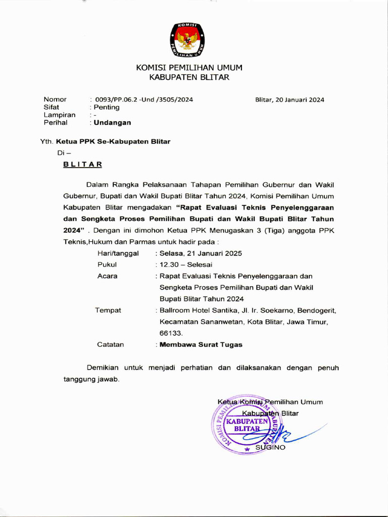 Und Rapat Evaluasi PPK 21-1-25 | PDF