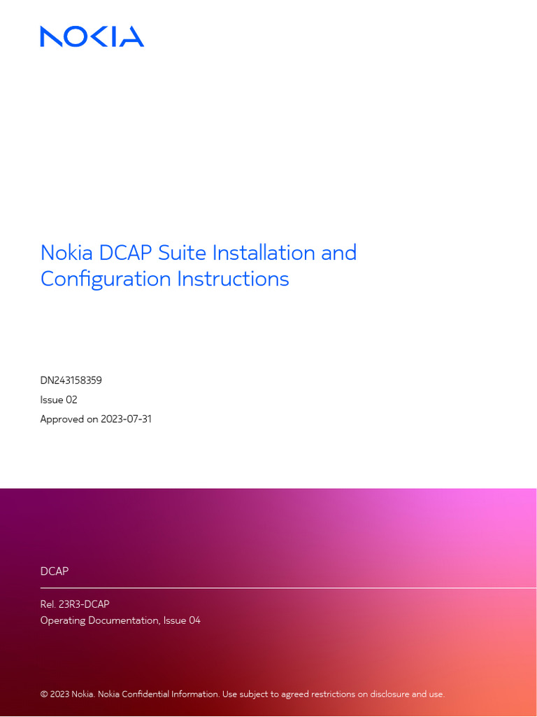 Nokia DCAP Suite Operation Documents | PDF | Public Key Certificate ...