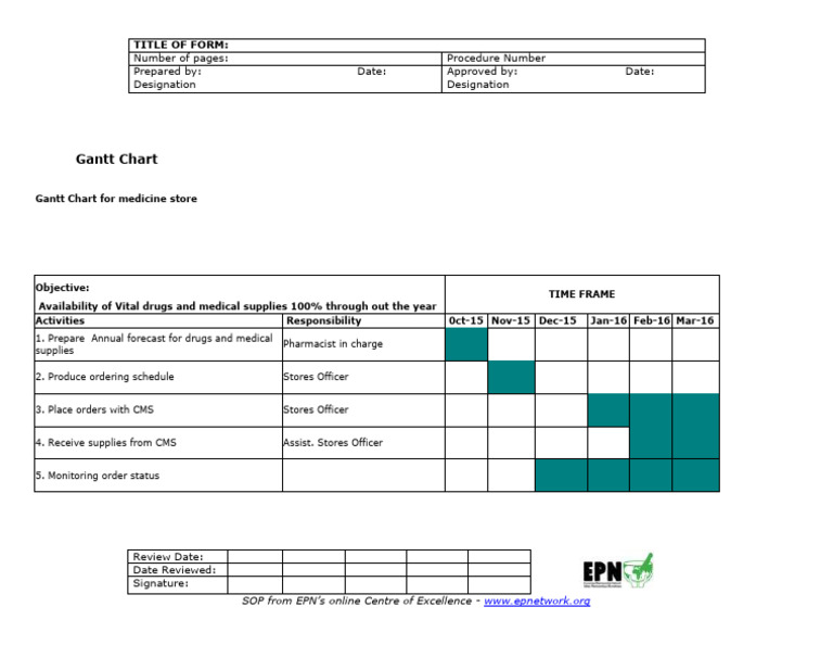 EPN_Gantt Chart_Form.cleaned | PDF