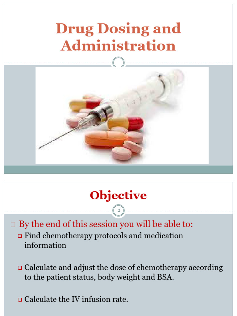 Chemotherapy Dosing and Administration Guide | PDF | Chemotherapy ...